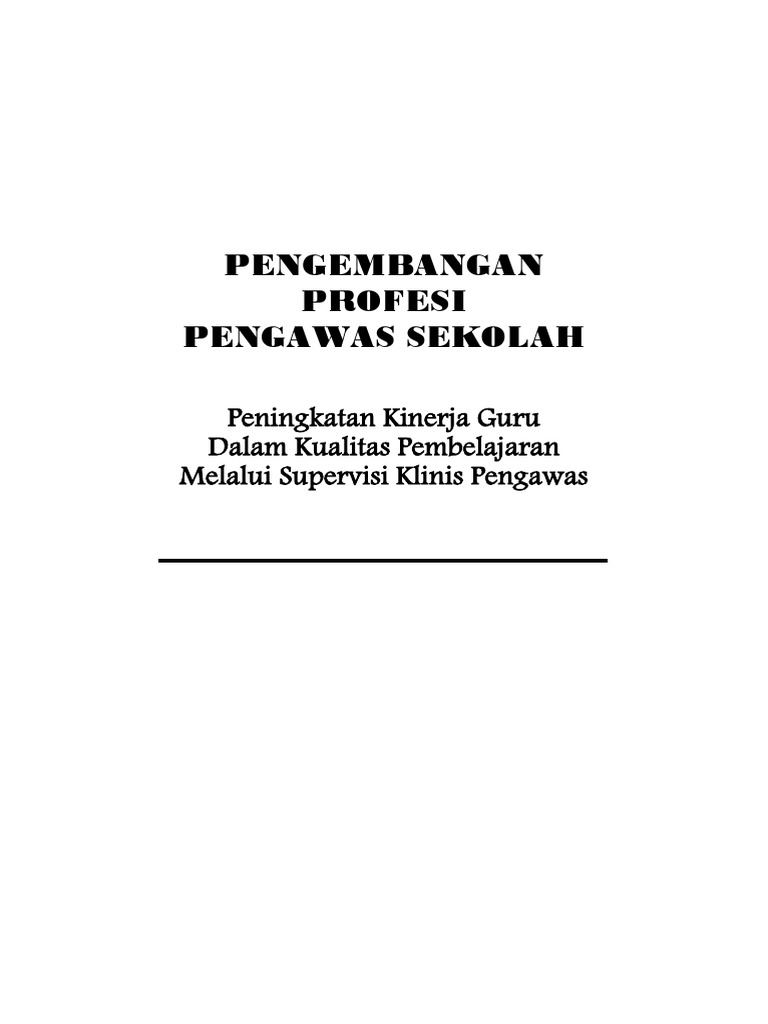 Buku - Supervisi Klinis - Cetak | PDF