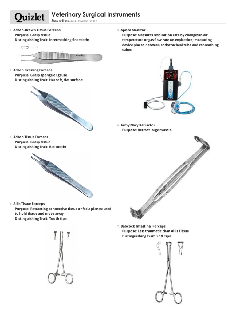 Surgical Instruments | PDF | Surgical Suture | Animal Anatomy