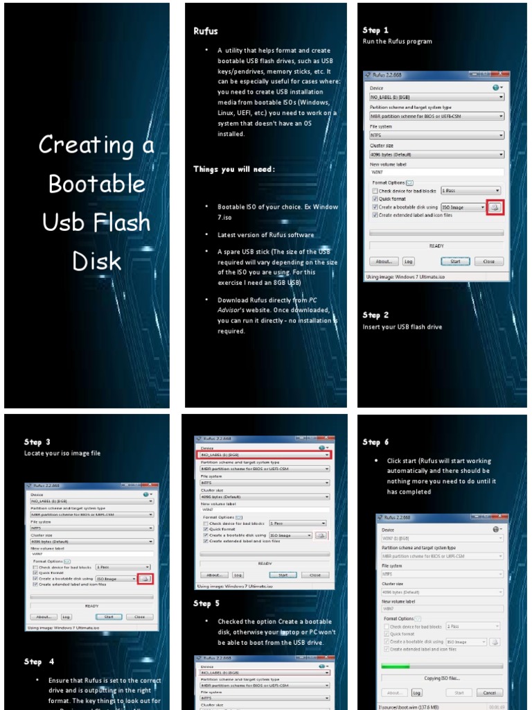 Creating A Bootable Usb Flash Disk | PDF | Usb Flash Drive | Booting