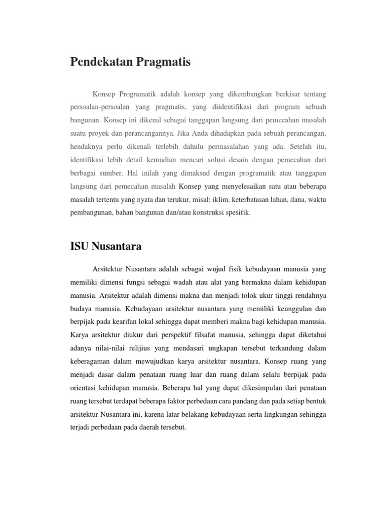 Metode Pendekatan Pragmatis | PDF
