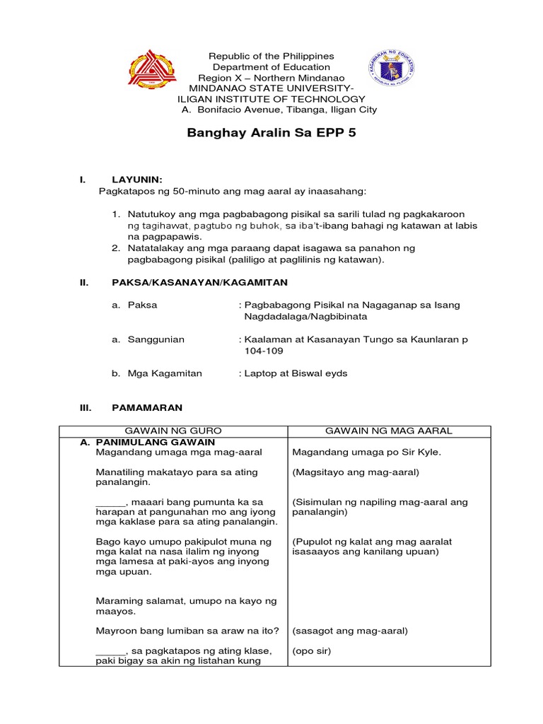 Epp LP 1 - Final | PDF