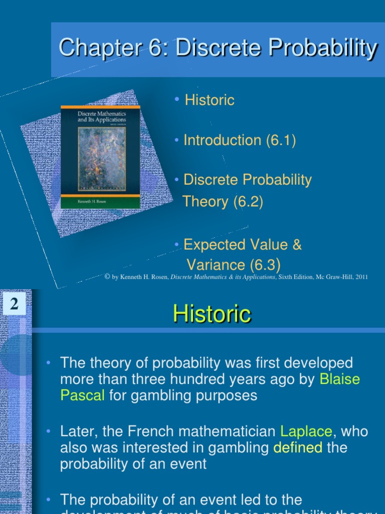 Discrete Mathematics and Its Application - Chapter 6 | PDF | Random ...