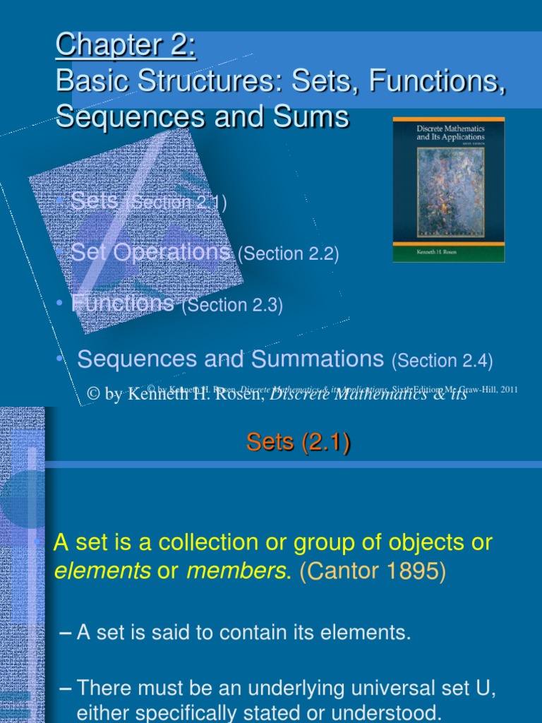 Discrete Mathematics and Its Application - Chapter 2 | PDF | Set (Mathematics) | Function ...