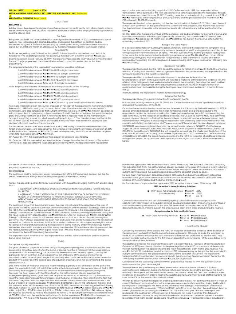 4grants of Bonus and Allowances | PDF | Unfair Labor Practice | Employment