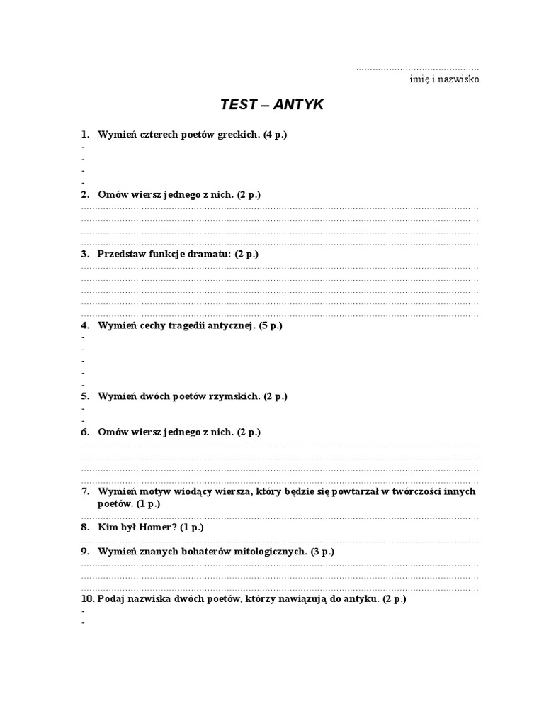 Antyk-Test 61151 | PDF