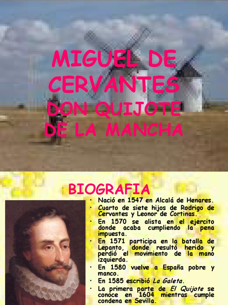 Cervantes y Don Quijote PDF | PDF | Don Quijote | Miguel De Cervantes