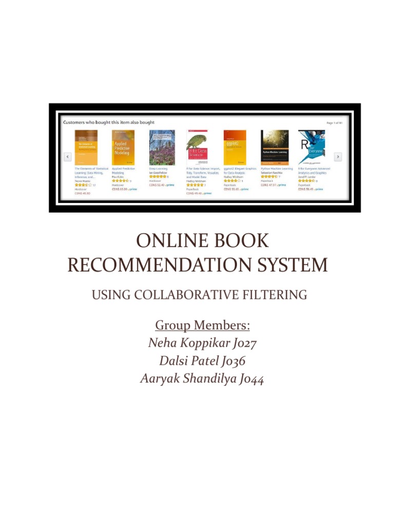 Online Book Recommendation System | PDF | Information Science | Computing