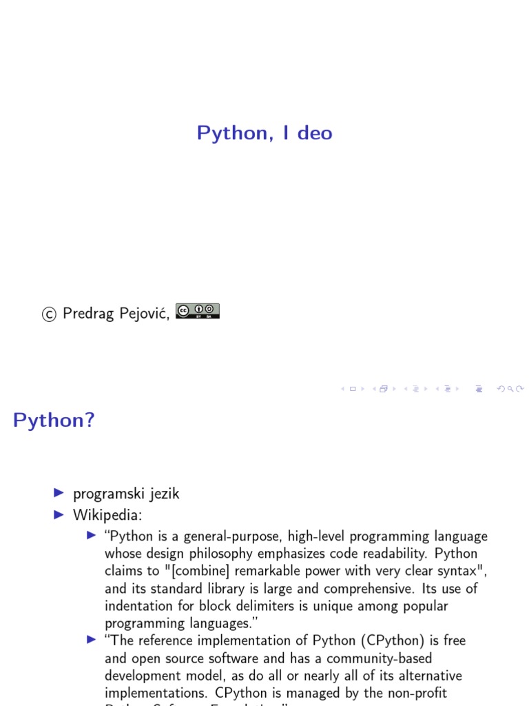 Python Prezentacija | PDF
