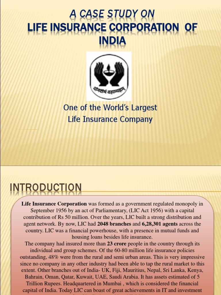 Lic Case Study | PDF | Life Insurance | Insurance