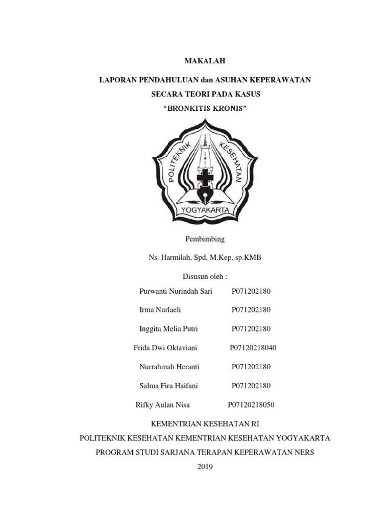 Laporan Pendahuluan Dan Askep (Teori) Bronkitis | PDF