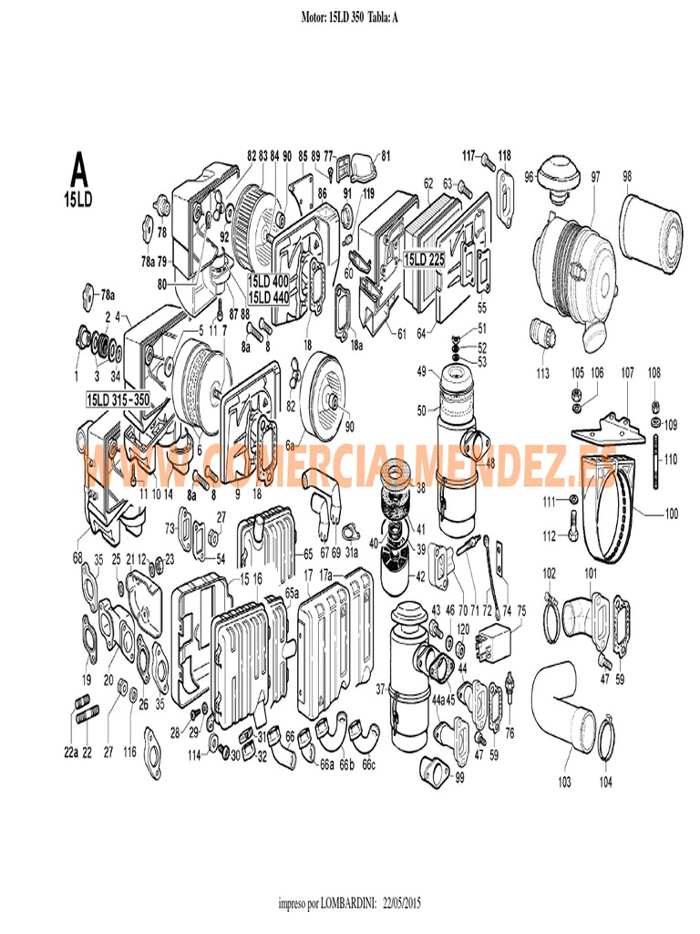 Despiece 15LD 315 350 400 440 PDF | PDF