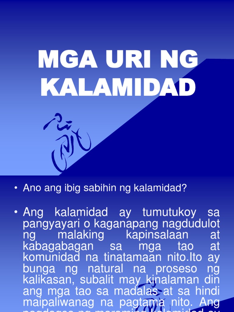 Mga Uri NG Kalamidad | PDF