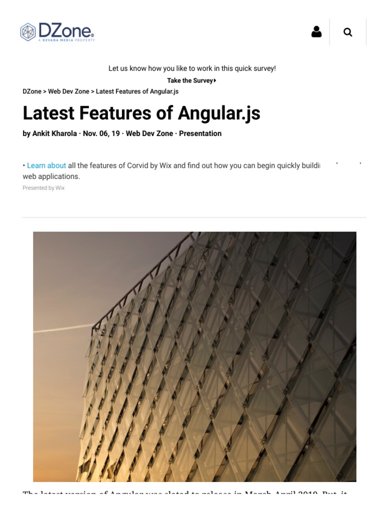 Angular 8 Features Overview | PDF | Angular Js | Web Application
