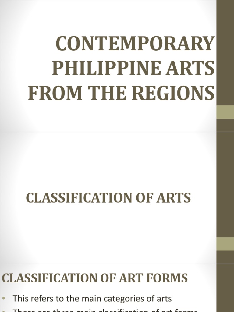 Classification and Division of Arts | PDF | Art Media | Cognition