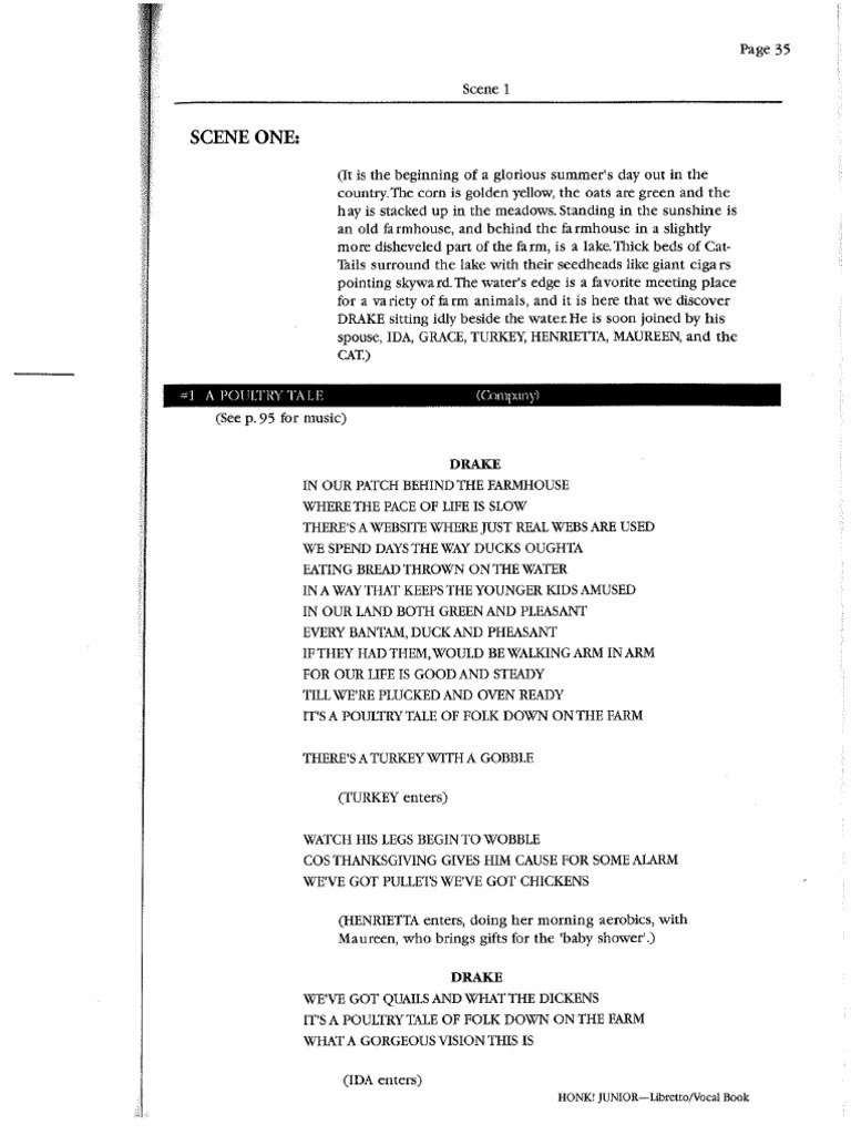 Honk Script Part 1 PDF | PDF