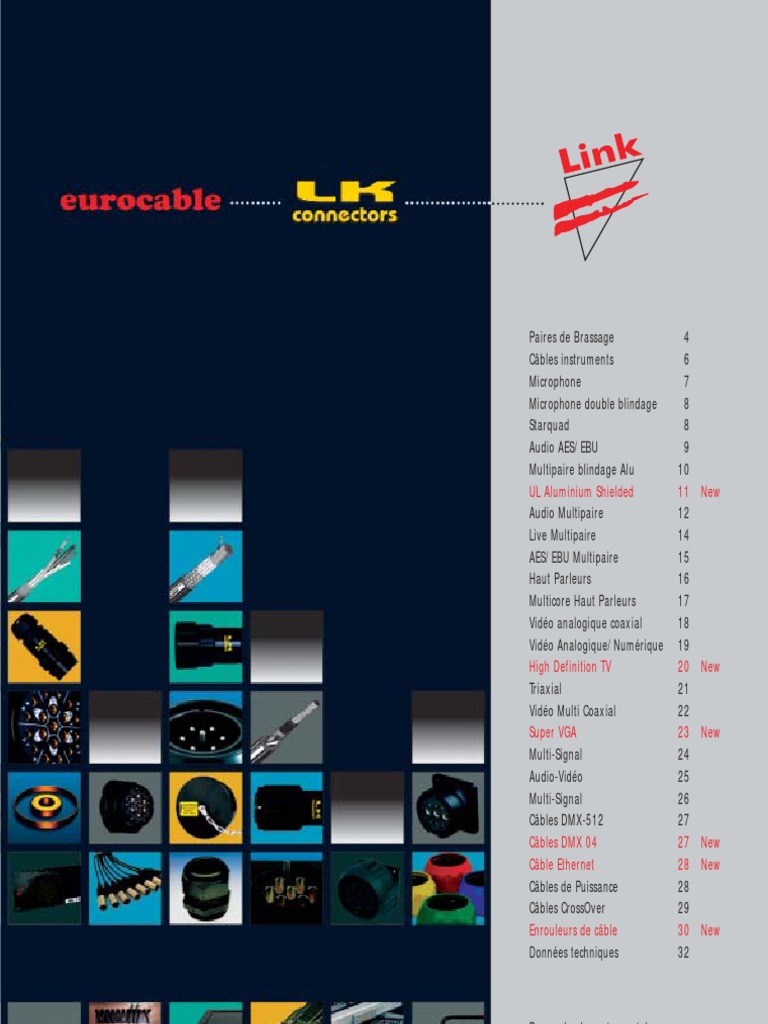 CGF Link Eurocable | PDF | Microphone | Câble coaxial