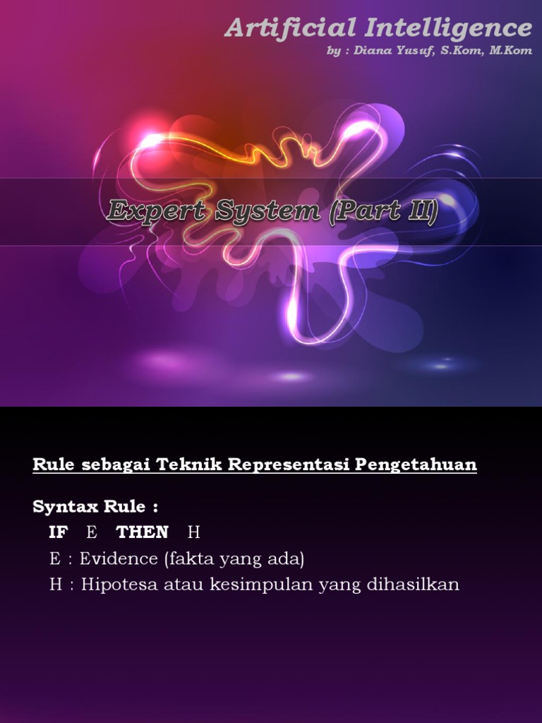 07.expert System (Part 2) | PDF