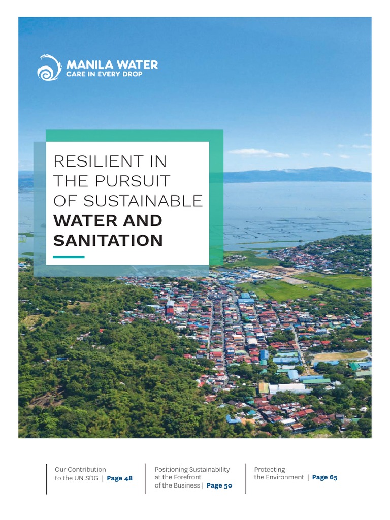 Manila Water 2018 Integrated Report | PDF | Drinking Water | Sustainability