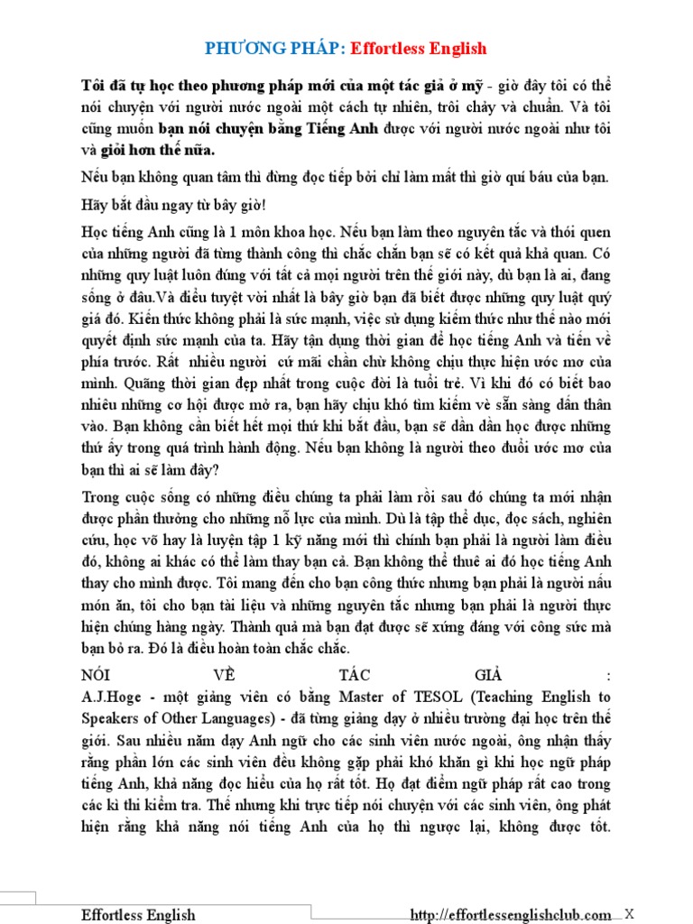 Effortless English | PDF