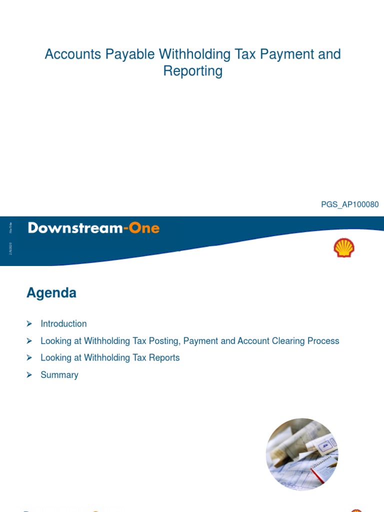 PGS AP100080 AP Withholding Tax PMNT RPT | PDF | Accounts Payable | Withholding Tax