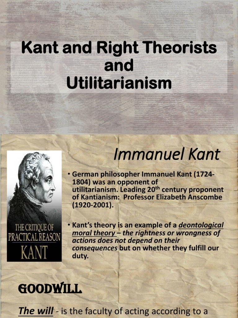 Kant-and-Right-Theorists Dka | PDF | Utilitarianism | Ignorance