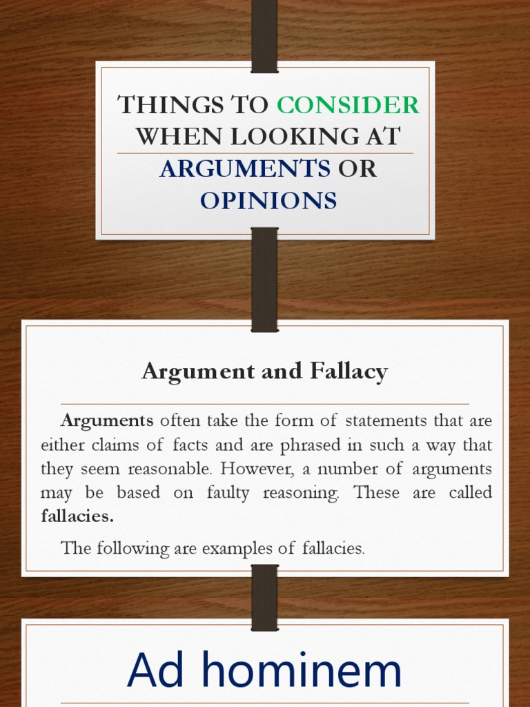 Understanding Argument Fallacies | PDF | Fallacy | Argument