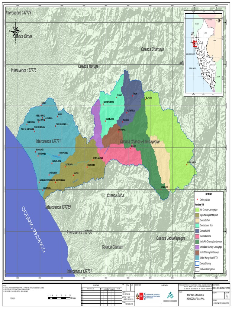 8 Mapa Subcuenca ANA - MXD | PDF | América del Sur | Hidrología