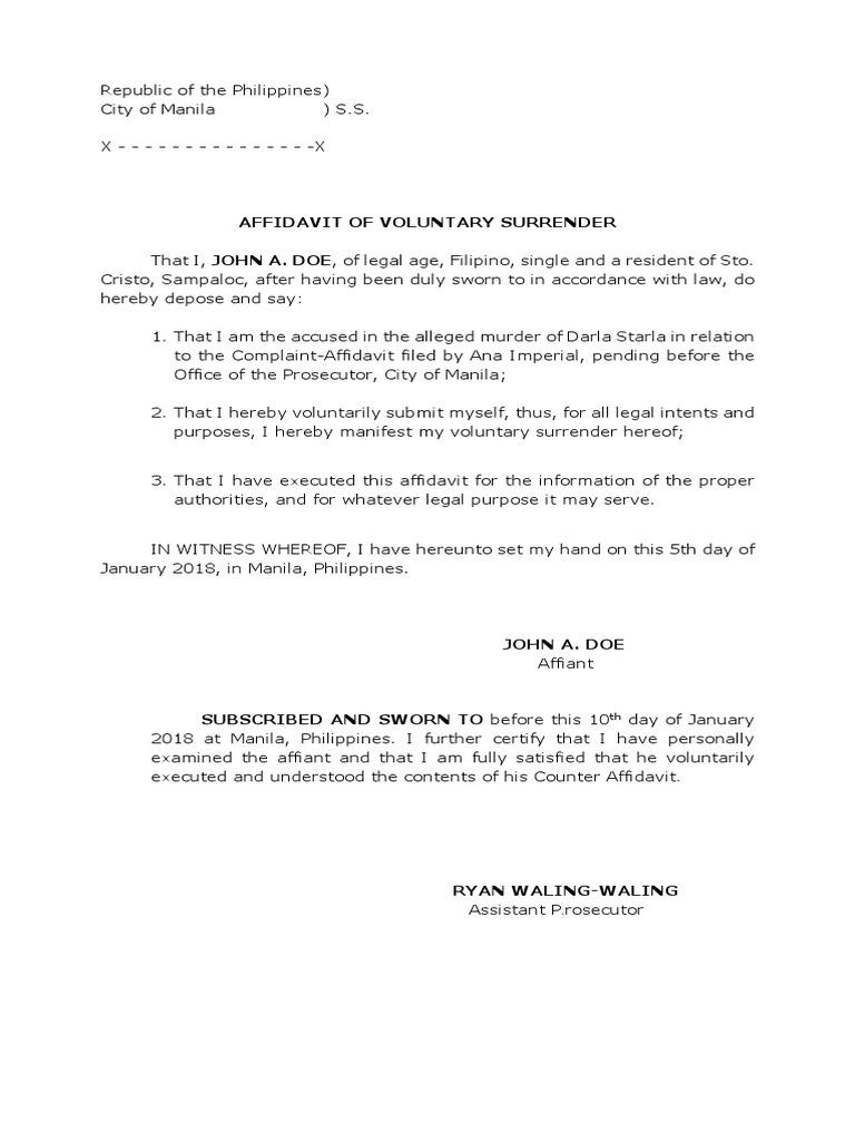 Voluntary Surrender | PDF