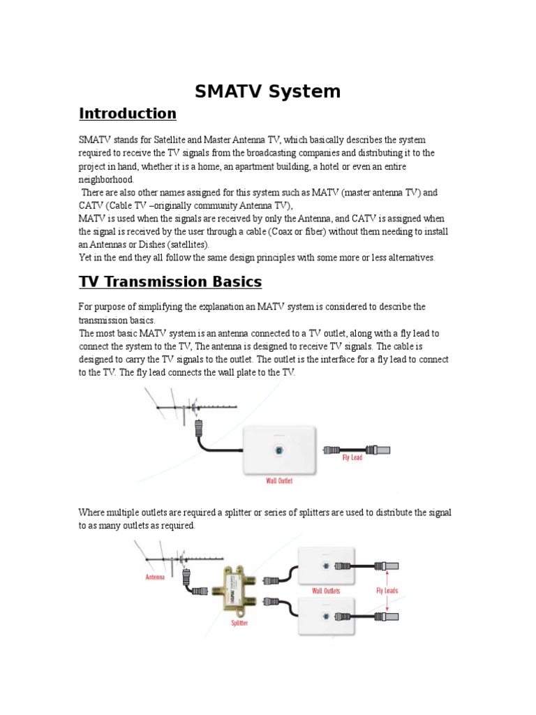Module III-Chapter-4-SMATV System | PDF | Satellite Television | Cable ...