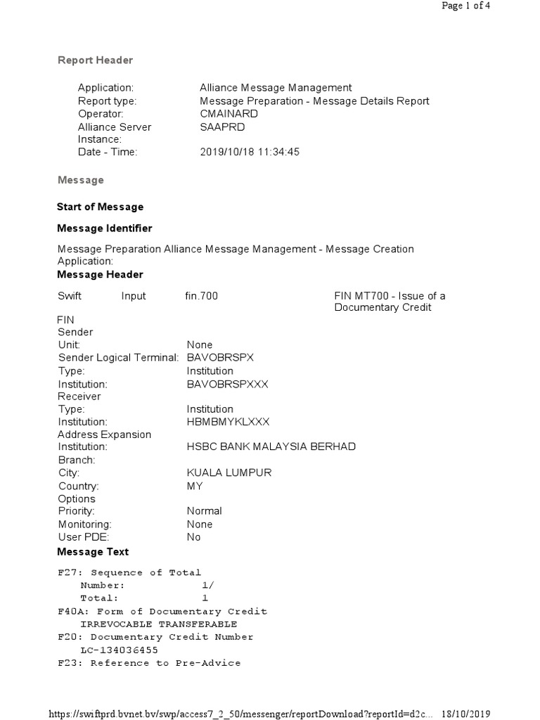 Draft LC - 134036455 | PDF | Letter Of Credit | Services (Economics)