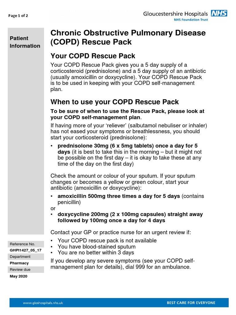 Chronic - Obstructive - Pulmonary - Disease - COPD - Rescue - Pack ...