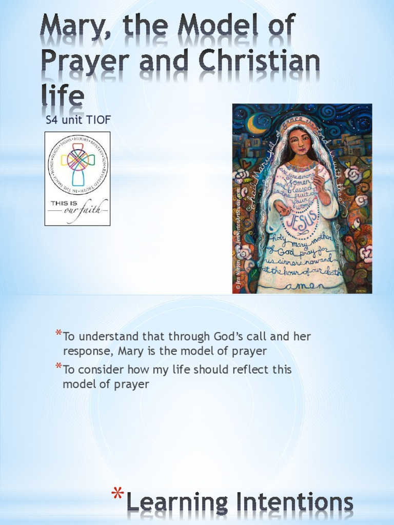 Rme21 Mary The Model of Prayer | PDF | Mary, Mother Of Jesus | Original Sin