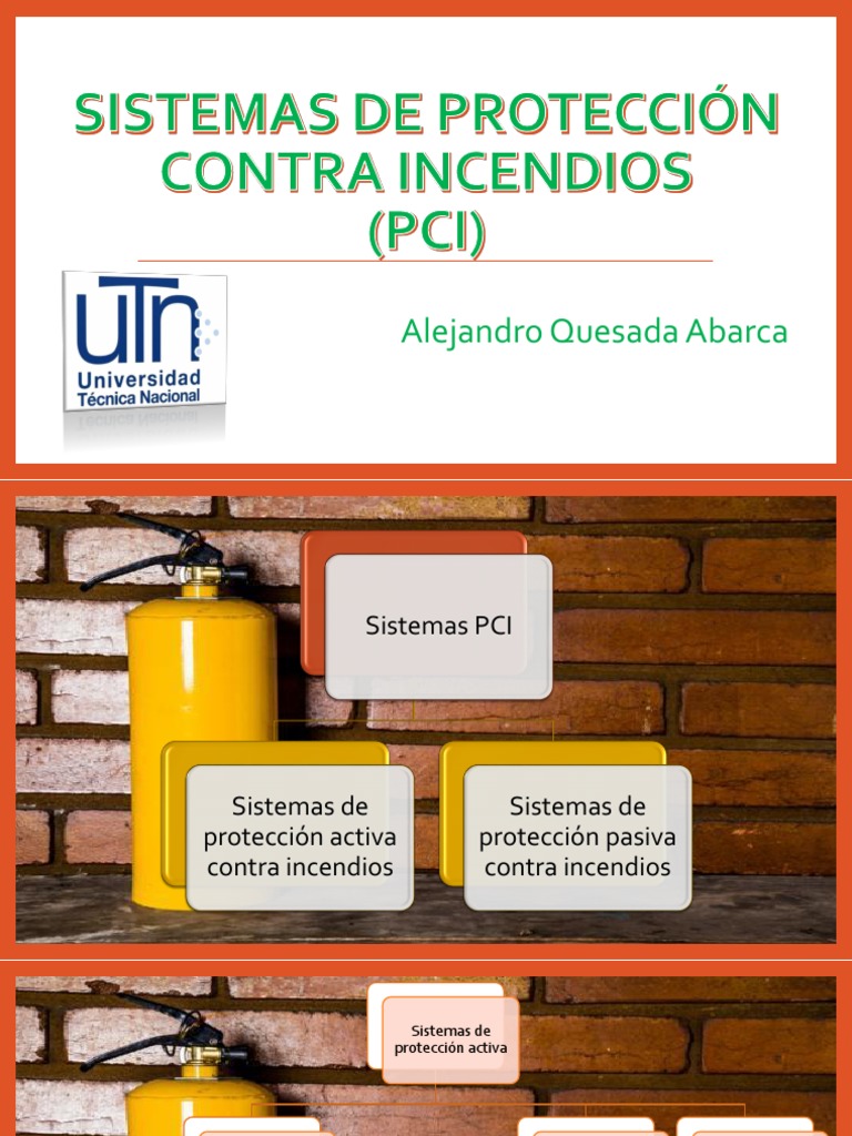 Presentación: Sistemas de Protección Contra Incendios | PDF | Agua | Gases