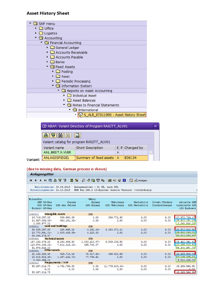4 - Asset History Sheet | PDF