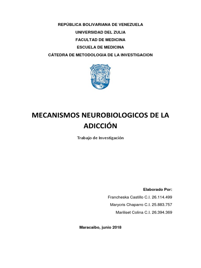 Bases Neurobiologicas de La Adiccion | PDF | Dopamina | La dependencia de sustancias