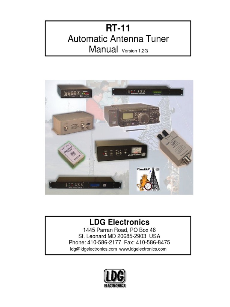 LDG RT-11 User | PDF | Telecommunications | Telecommunications Engineering