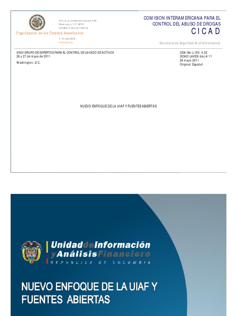 4 - Presentacion Uiaf Colombia PDF | PDF | Tarjeta de débito | Derechos de autor