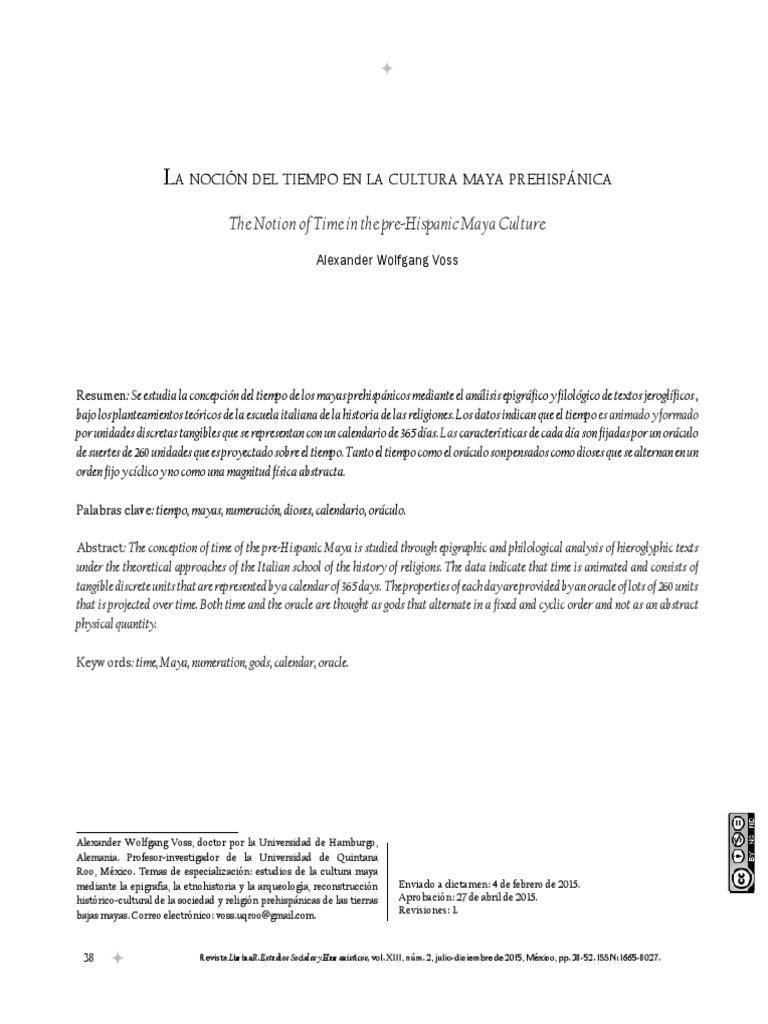 Tiempo en la cultura maya prehispánica | PDF | Civilización maya ...