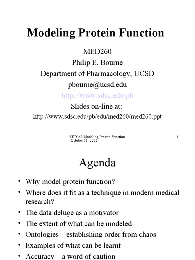 Protein Function Prediction Studies Ppts | PDF | Proteins | Biostatistics