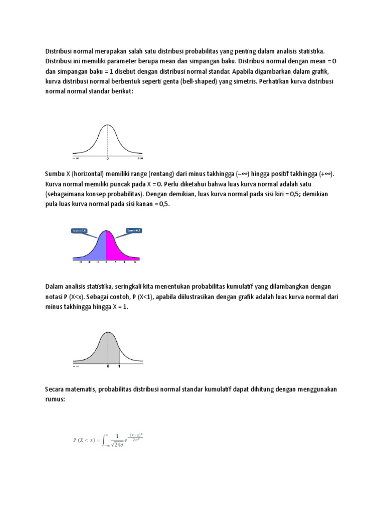 Distribusi Normal dalam Statistika | PDF | Sains & Matematika