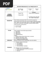 Panduan Pemasangan Central Venous Catheter | PDF