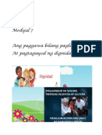 Ang Paggawa Bilang Paglilingkod, at Bilang Pagtataguyod NG Dignidad NG Tao | PDF