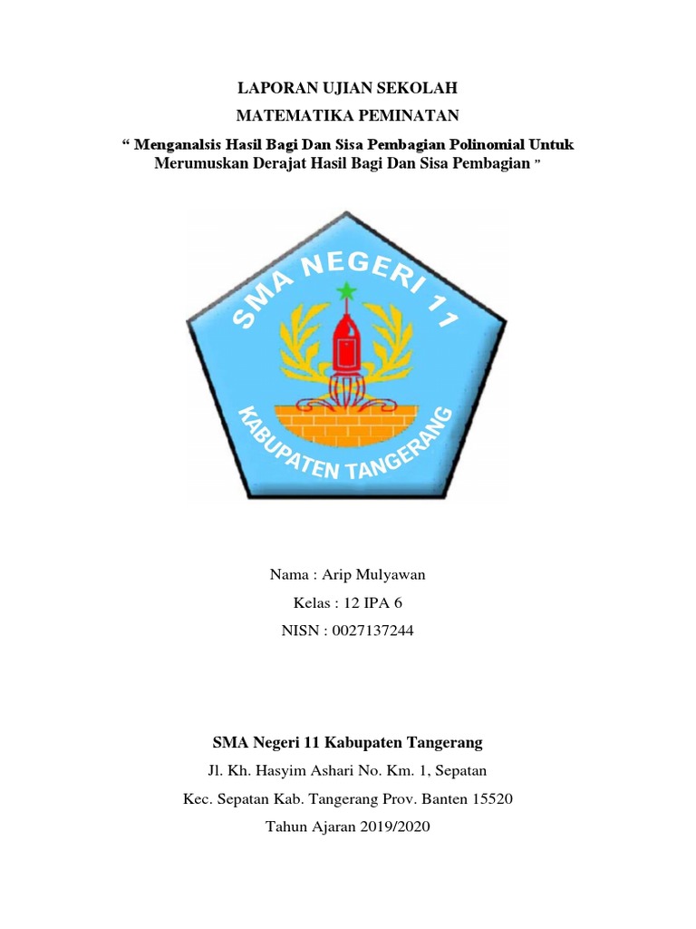 Laporan Ujian Sekolah | PDF