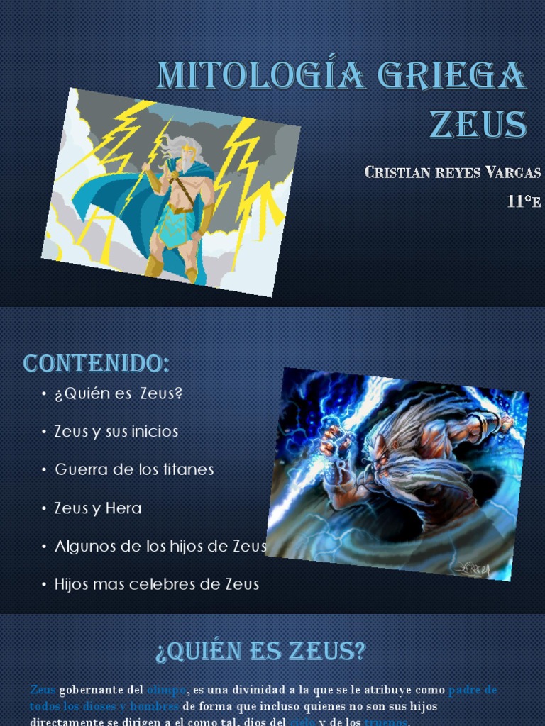 Mitología Griega Zeus | PDF | Zeus | Hera