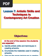 Artistic Skills and Techniques To Contemporary Art Creations | PDF ...