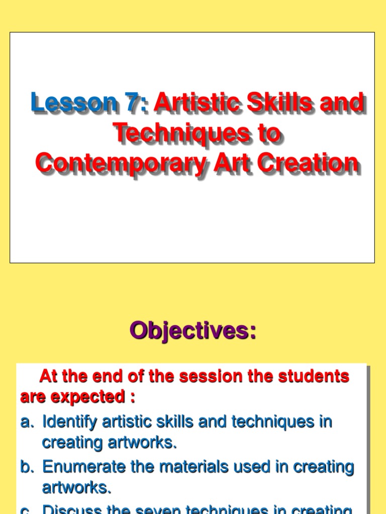 Ppt.-Lesson 7 | PDF | Printmaking | Collage
