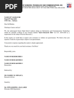 BIR Request Letter For TIN | PDF | Taxation | Taxes