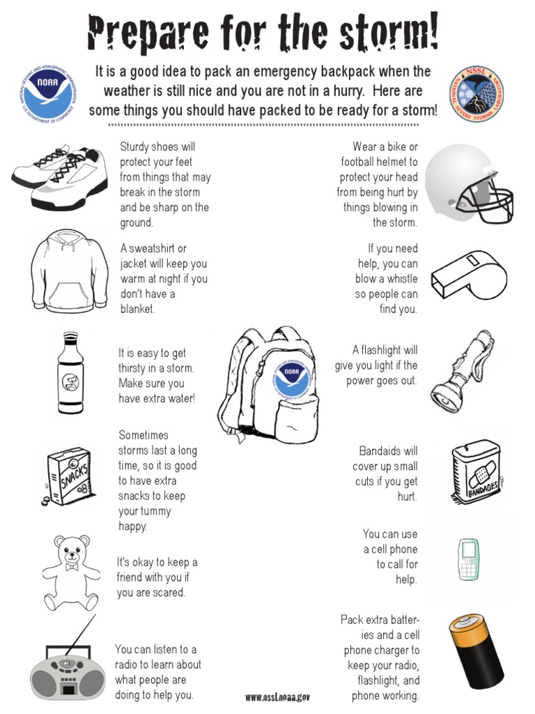 Prepare For The Storm Worksheet PDF | PDF | Sports | Leisure