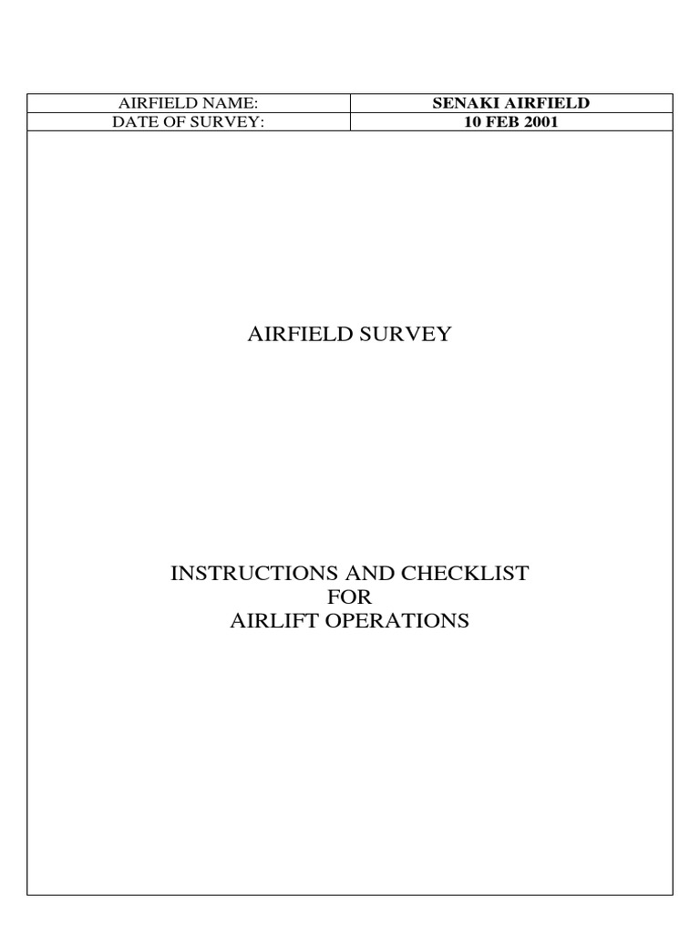 Senaki Airfield Survey | PDF | Airport | Air Traffic Control