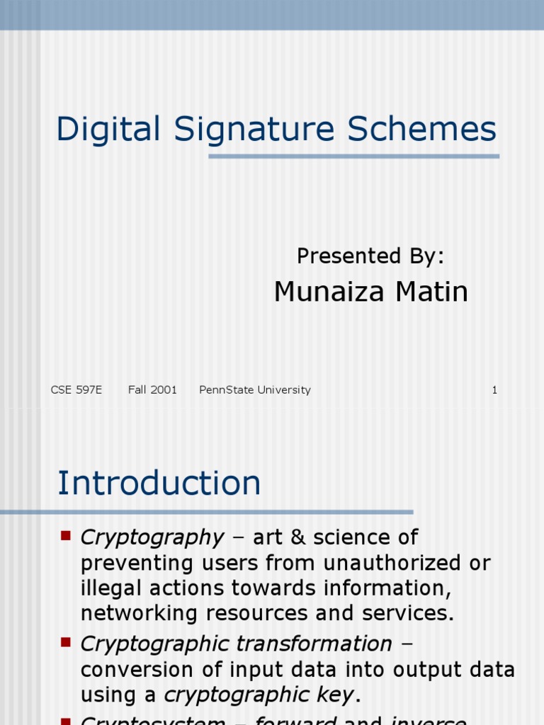 Digital Signature Schemes | PDF | Cryptography | Secrecy